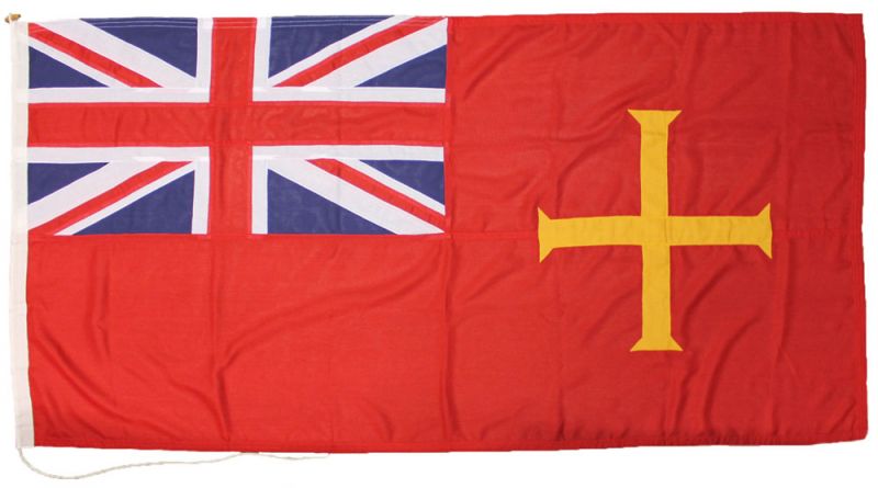 Guernsey sewn ensign flag - British Flags - Guernsey ensign (Woven MoD ...