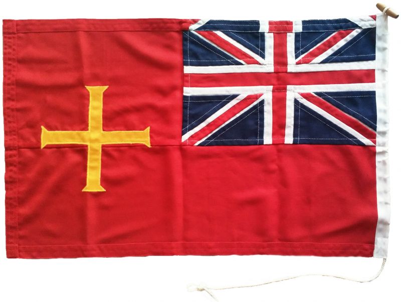 British Flags - Guernsey ensign (Woven MoD flag fabric) - 68x45cm ...
