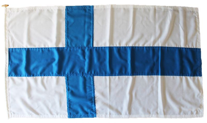 Finland flag sewn - European Flags - Finland - EASYFLAGS.CO.UK