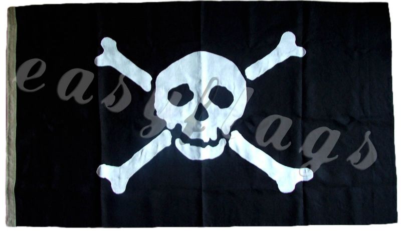 Pirate authentic embroidered flag - Misc Flags - Authentic Jolly Roger ...