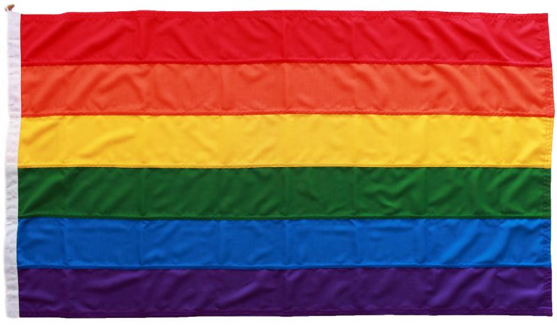 Buy sewn rainbow lgbt gay pride 6 colours courtesy navy naval ensign ...